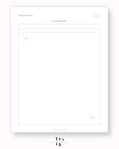 FREE 2024 Vision Planner - Live Love Planners